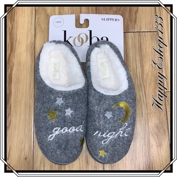 Kooba | Shoes | Kooba Womens Faux Fur Lining Slipper Good Night Star ...